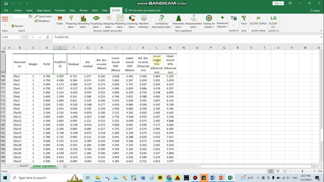 Multiple linear regression (MLR) in QSAR studies using XLATST - YouTube