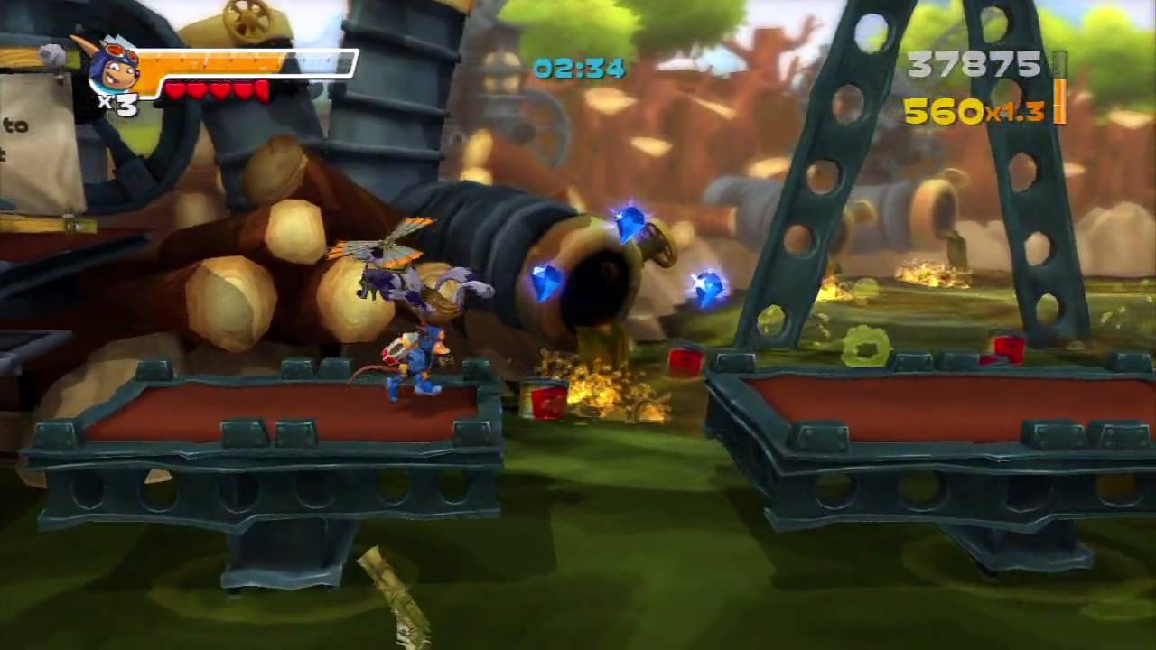 Rocket Knight (PS3) Hard Walkthrough - Chapter 1.1 HD - YouTube