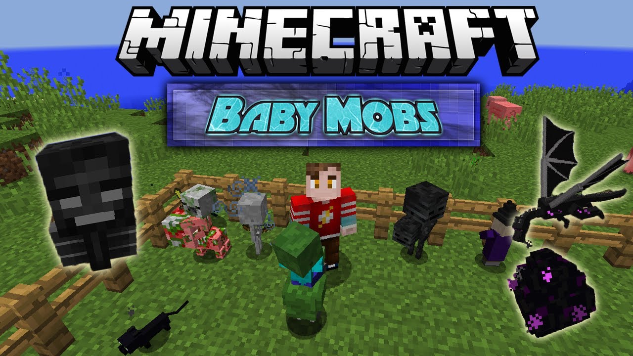 MOBS BEBÉS | MOBS PEQUEÑOS | BABY MOBS | Mod Review 1.12 - YouTube