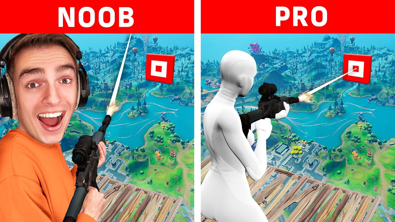 NOOB vs PRO Trickshot Battle! - YouTube