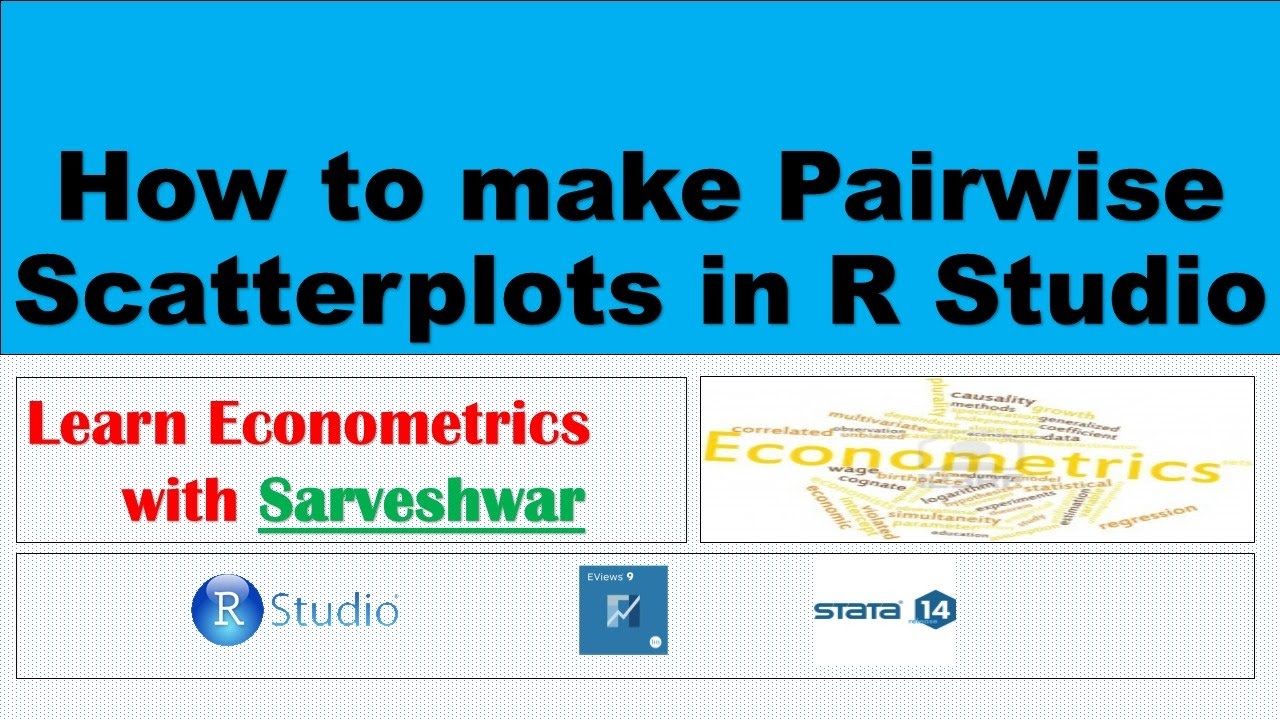 How To Make Pairwise Scatterplots In R Studio YouTube How To Make Pairwise Scatterplots In R Studio YouTube