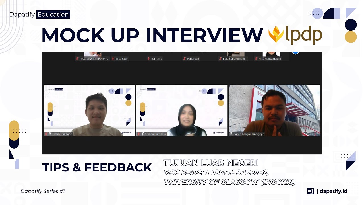 MOCK UP INTERVIEW TUJUAN LUAR NEGERI LPDP TAHAP 1 2024 By Dapatify #10 - YouTube