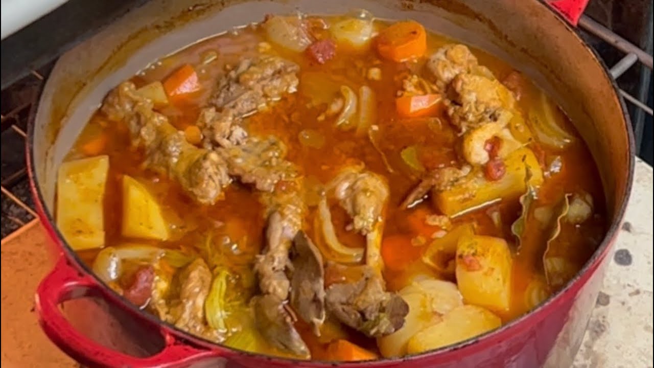 Rabbit Stew Recipe #rabbitrecipe #campchallengealliance - YouTube