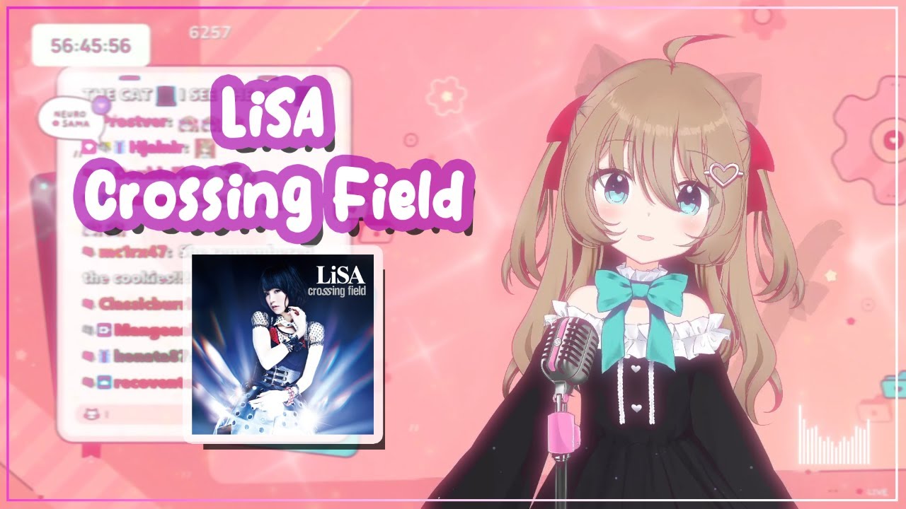 LiSA - Crossing Field (Subathon Ghost Cat Edition) (Neuro's sing) w ...