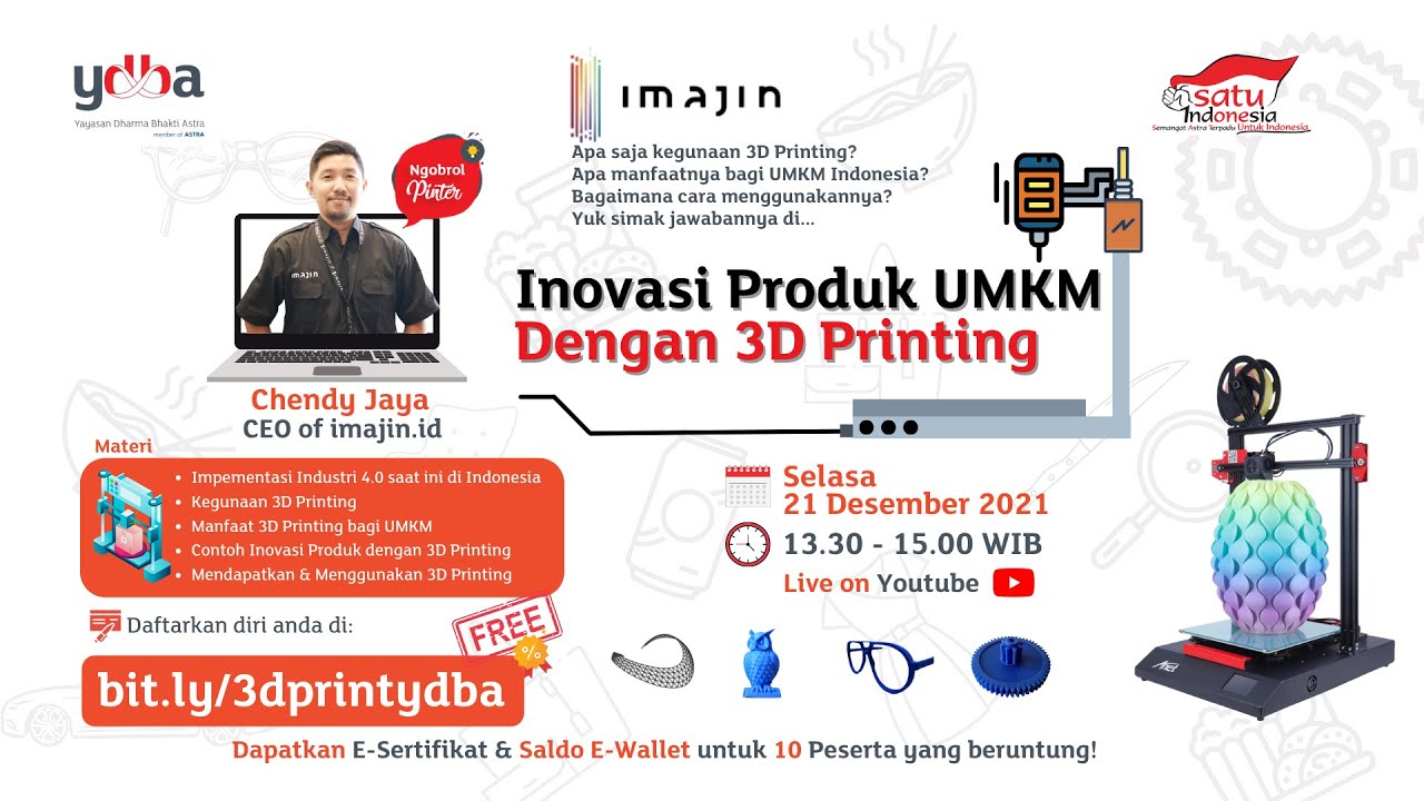 Inovasi Produk UMKM dengan 3D Printing - YouTube