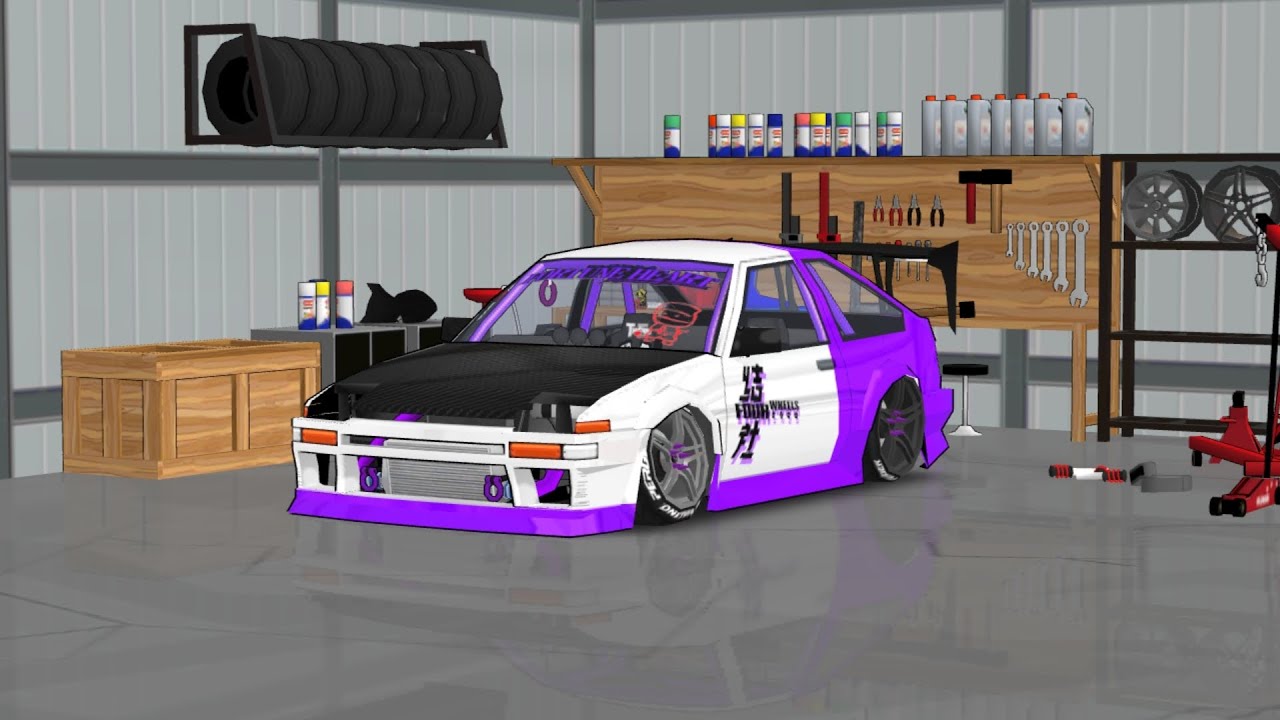 fr legend modif mobil toyota AE86 trueno jadi stail drag concept - YouTube