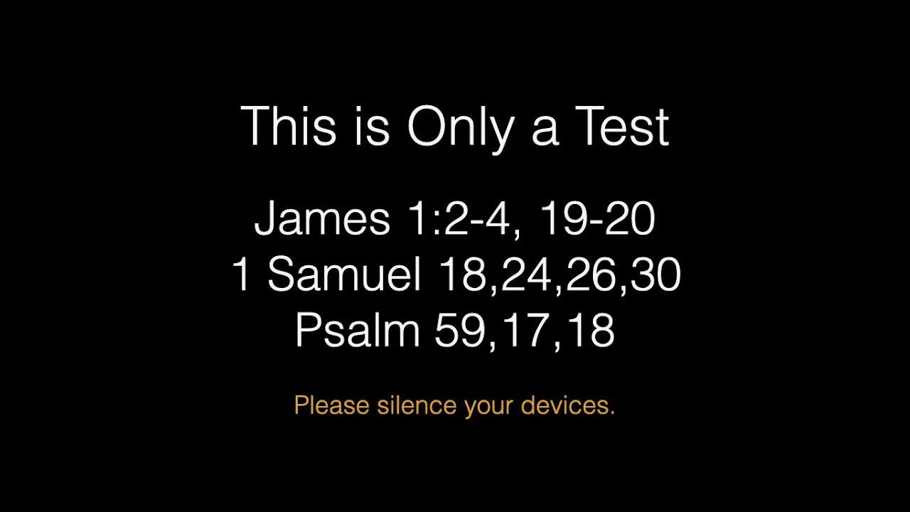 This Only a Test - YouTube