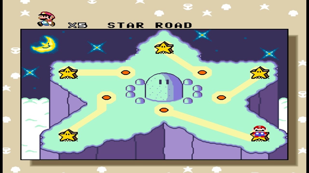 SUPER MARIO WORLD STAR ROAD 1- 2 - YouTube