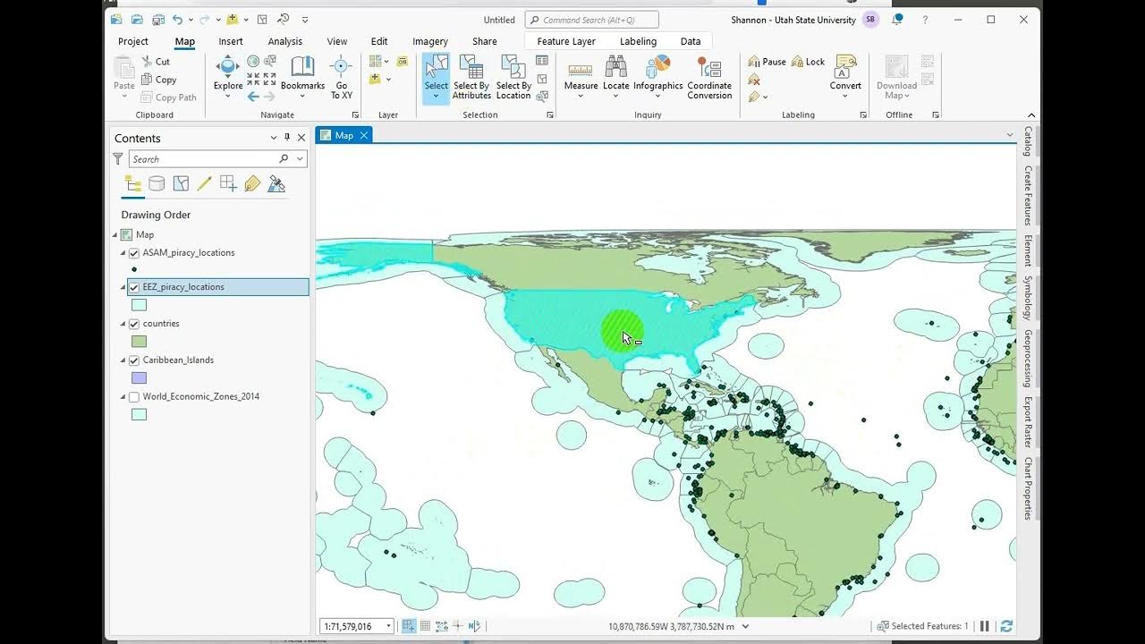 Vector Geoprocessing Part 4: Select by Location - YouTube