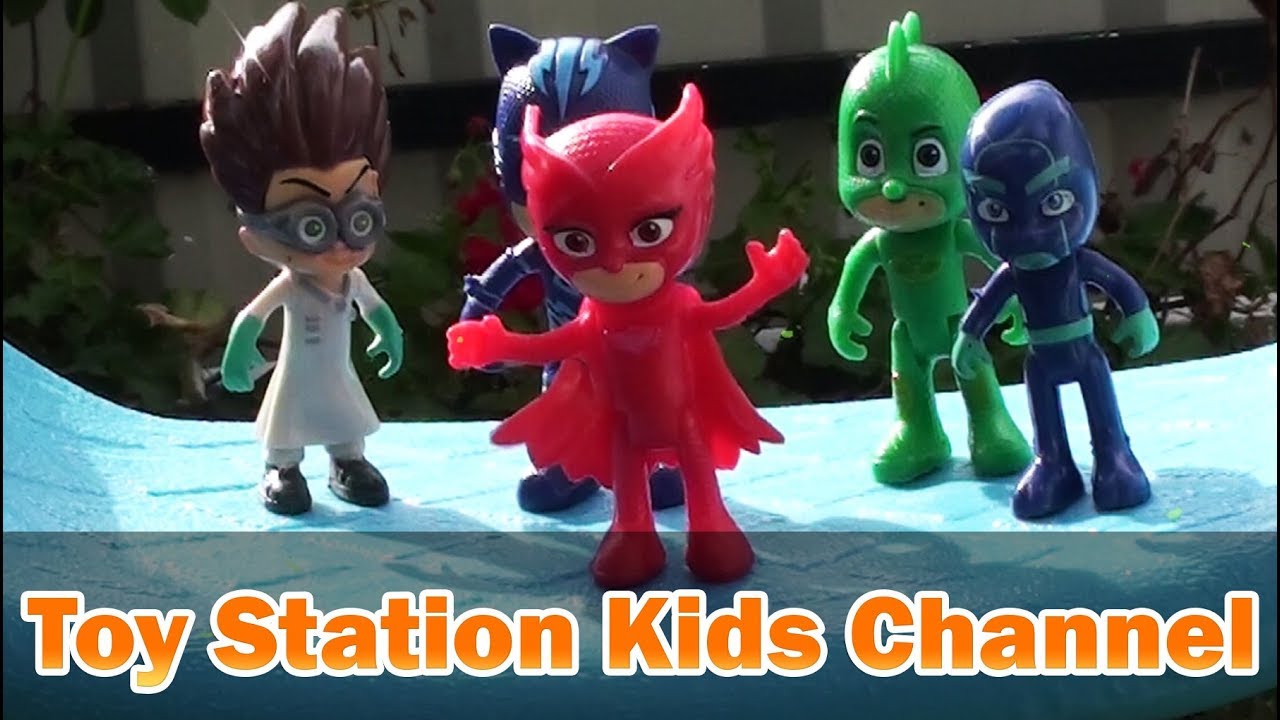 Five PJ Masks Jumping on the Swing Song | Learn numbers With Fun ...