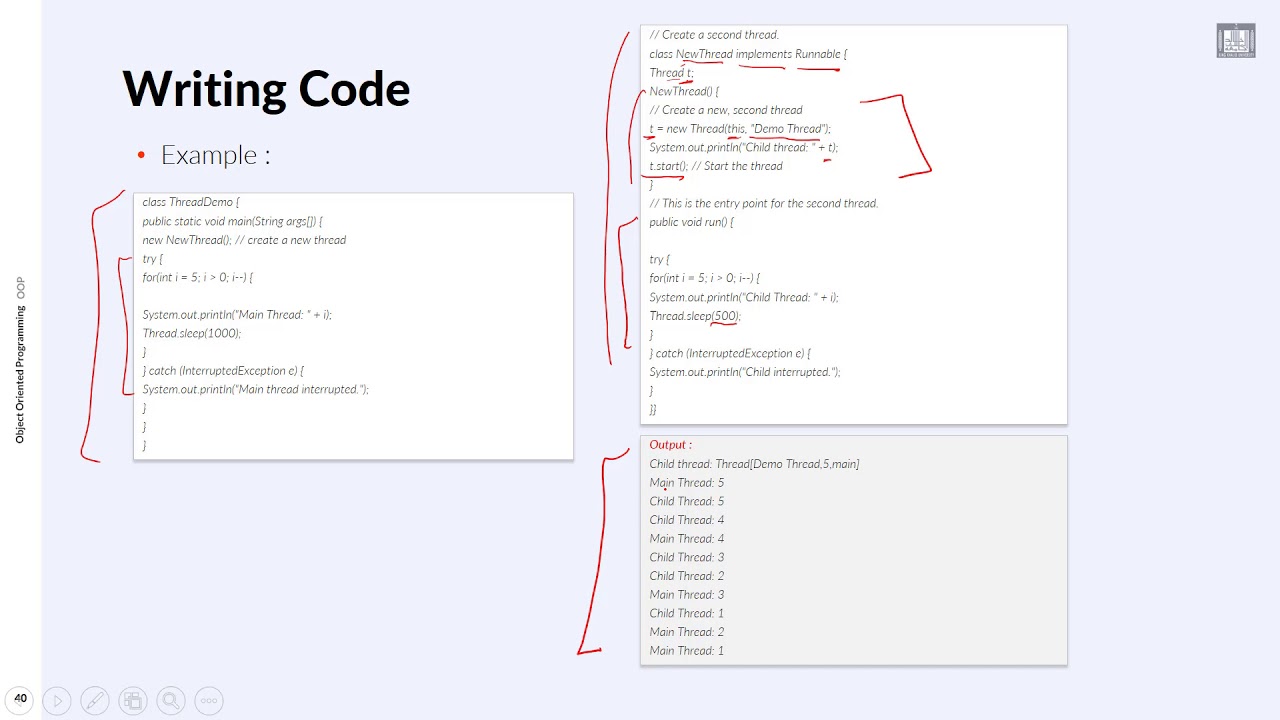 Object Oriented Programming Java C2 L3 Create Thread By Implementing Runnable Youtube 1898