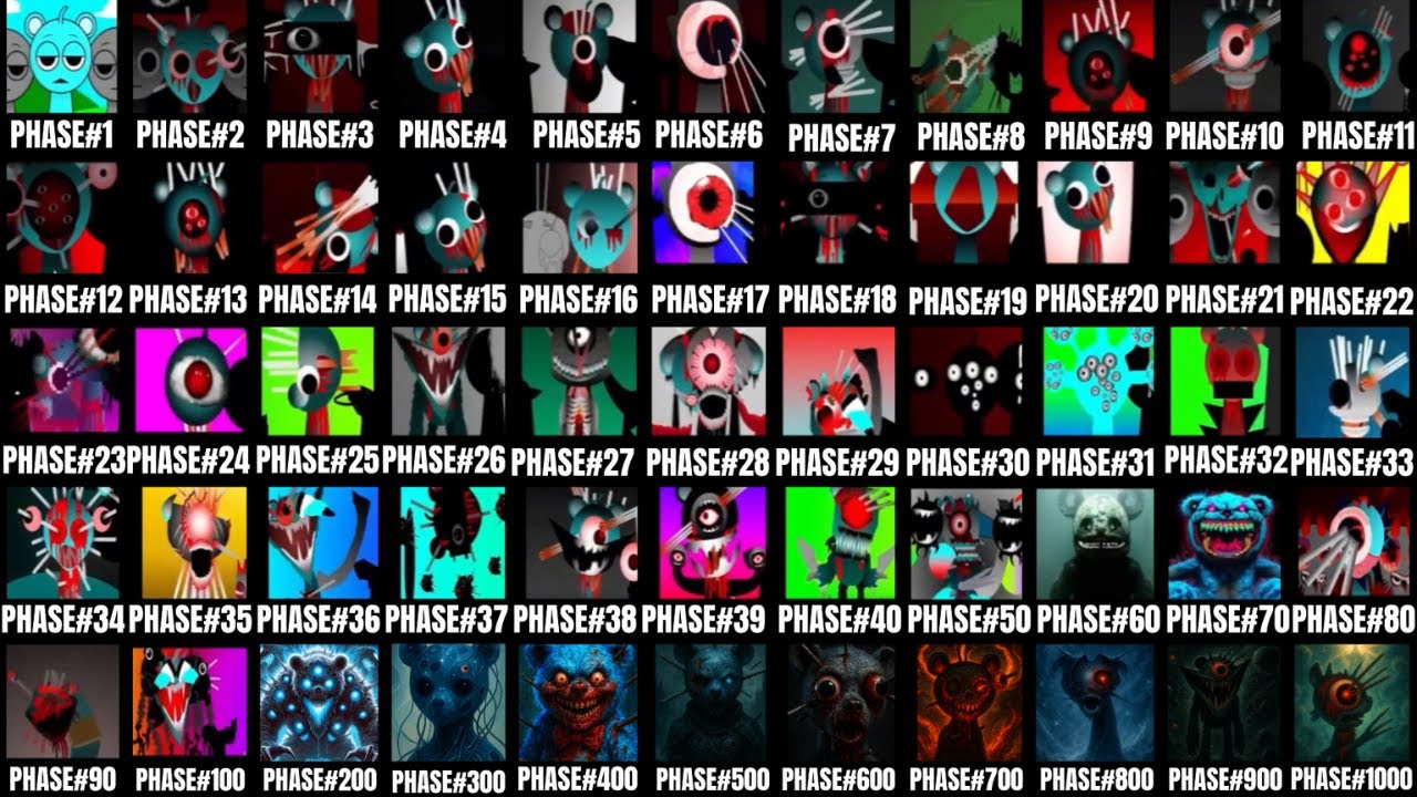 Incredibox Sprunki - Phases 1-1000 - All Characters (Bonus Mode) - YouTube
