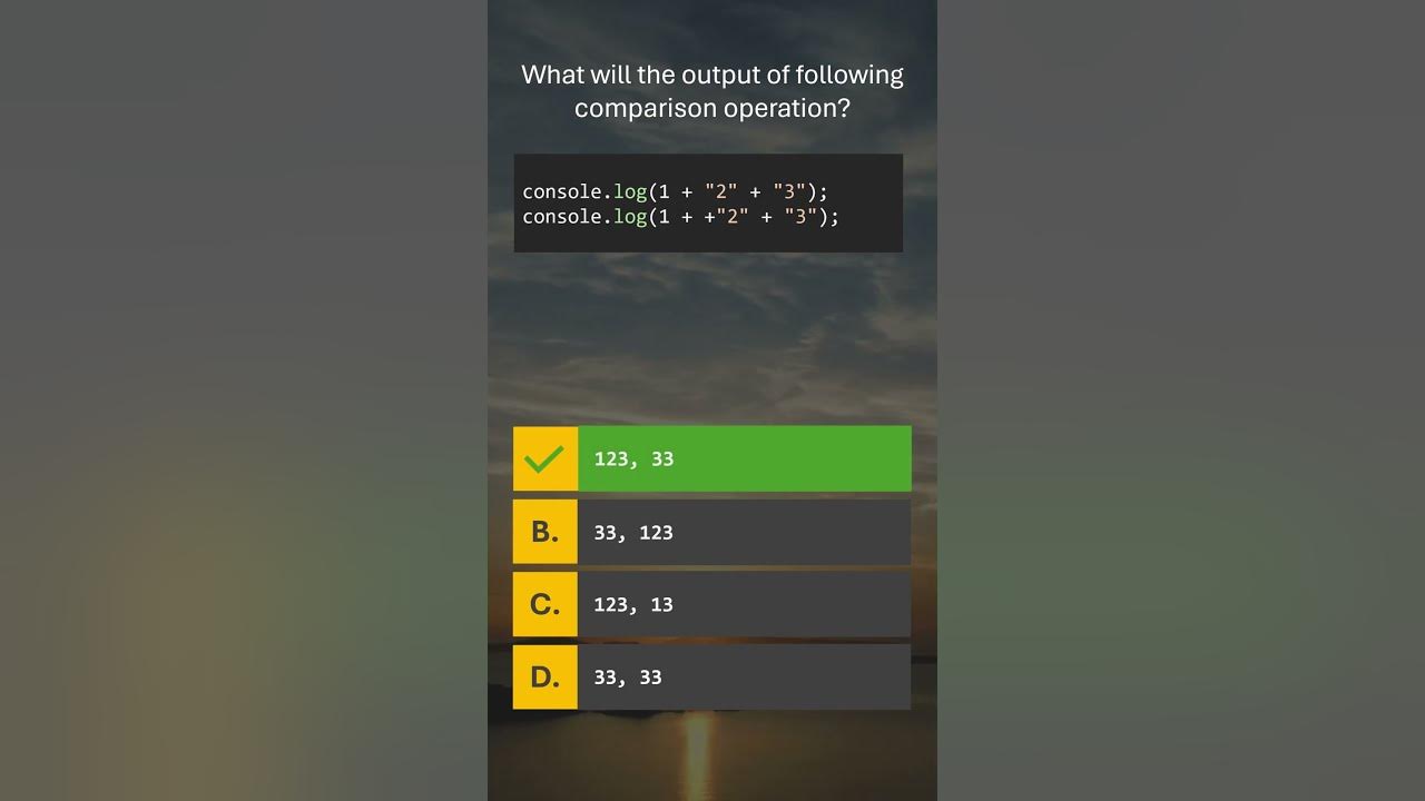 #TestYourJavaScript 27 / 100 JavaScript MCQ & Answer #javascript # ...