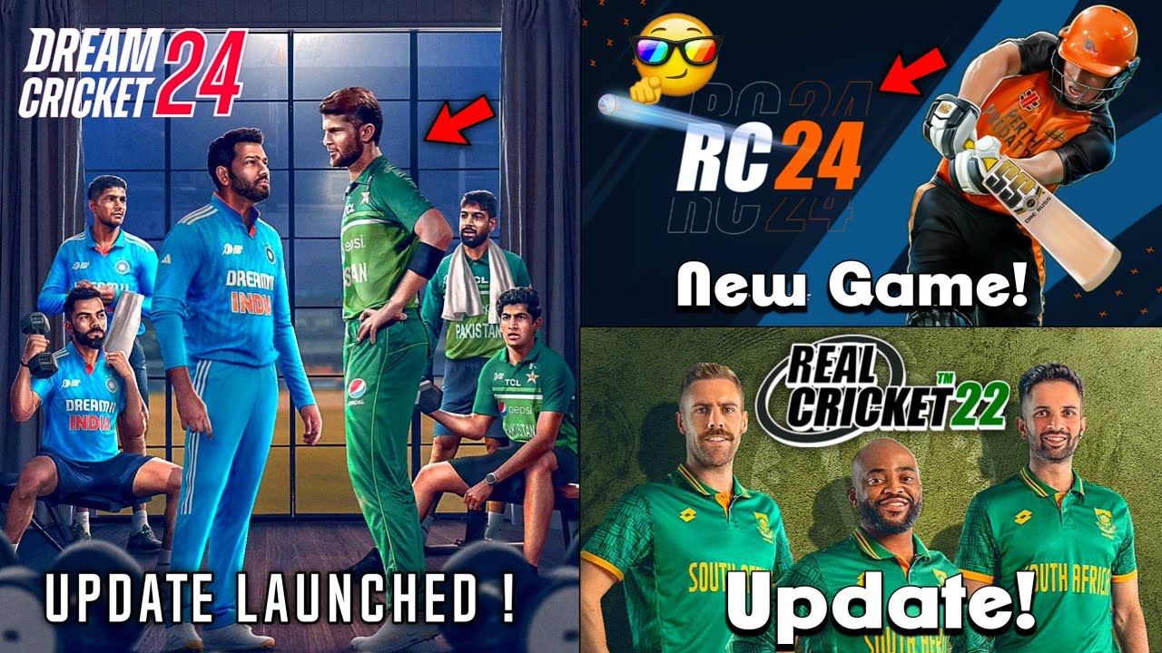 Real Cricket 24 Finally | Dream Cricket 24 New Update | RC 22 & WCC3 ...
