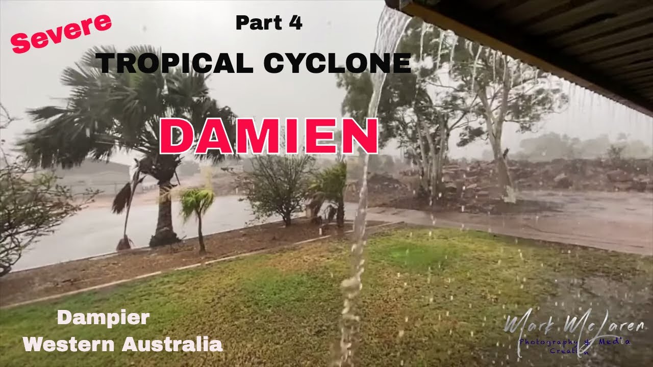 Tropical Cyclone Damien hits Western Australia Part 3 - YouTube