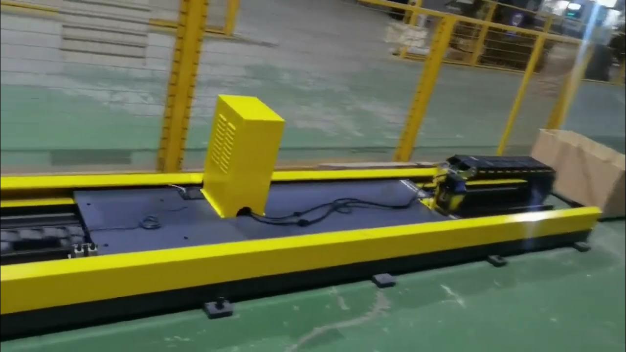 On-site debugging of our 3 meters light payload linear rail. - YouTube