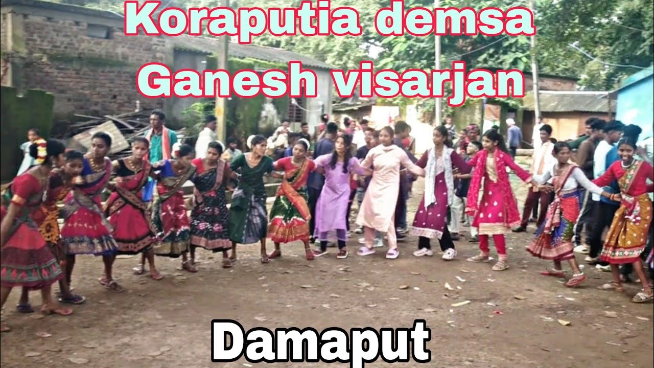 କୋରାପୁଟିଆ ଢେମସା!! Ganesh visarjan//demsa dance video damaput 2025 - YouTube