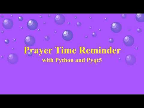 Python Tutorial : How to Make Prayer Time Reminder - YouTube