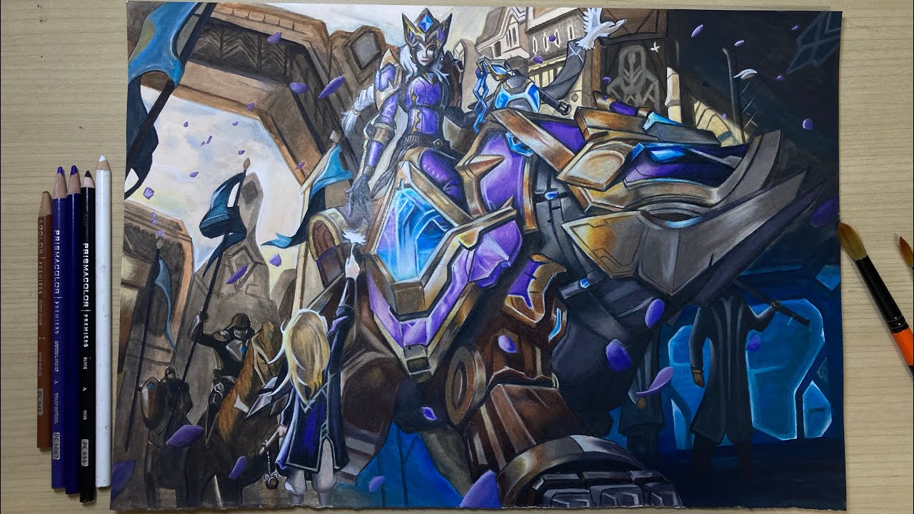 Speed drawing league of legends [sejuani] 롤 세주아니 드로잉 | Draw Soul - YouTube