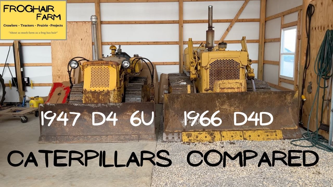 1947 Caterpillar D4 and 1966 D4 Compared - YouTube