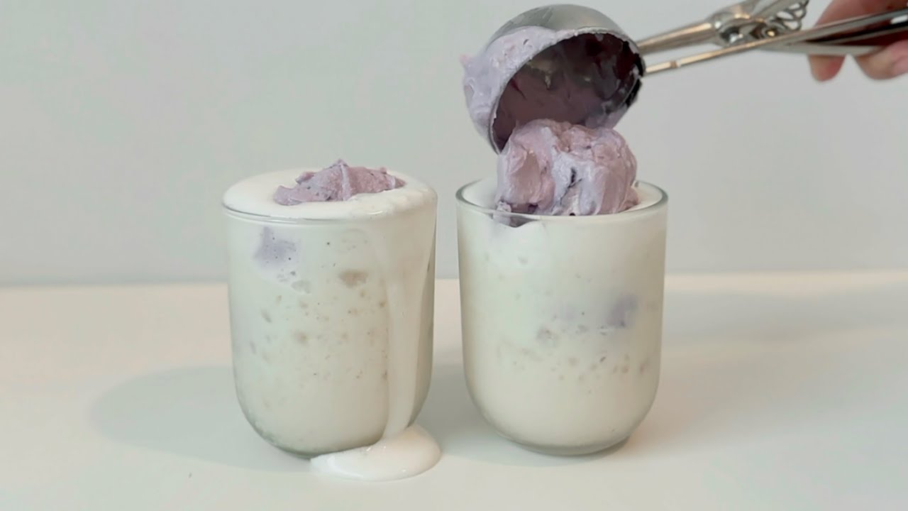 Blueberry Cream Cheese Milkshake Recipe [sub] | RUHII - YouTube