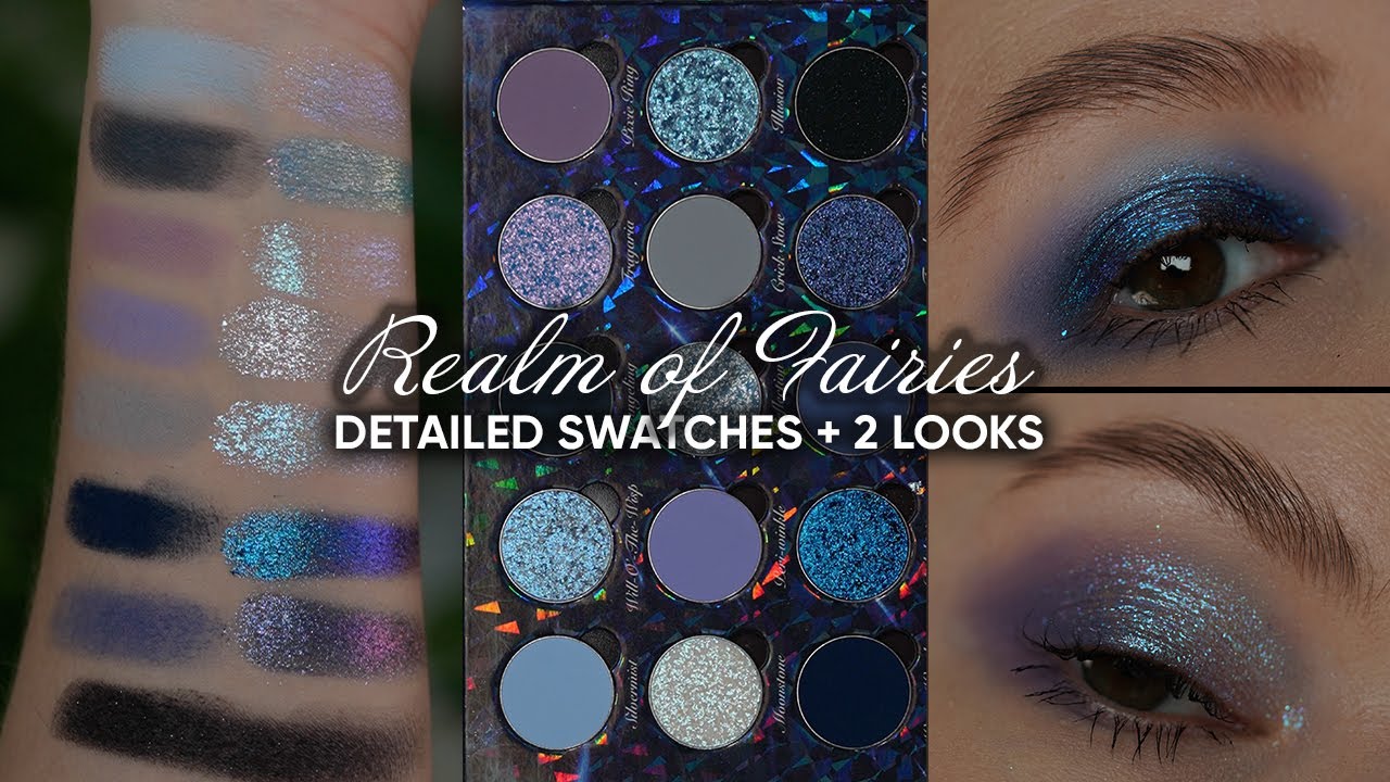 Bella Beaute Bar Realm of Fairies Palette | Detailed swatches and 2 ...
