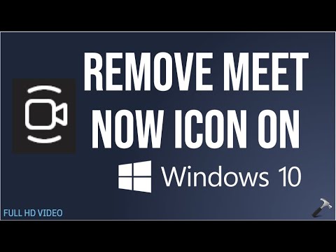 Remove Meet Now icon from Windows 10 taskbar - YouTube