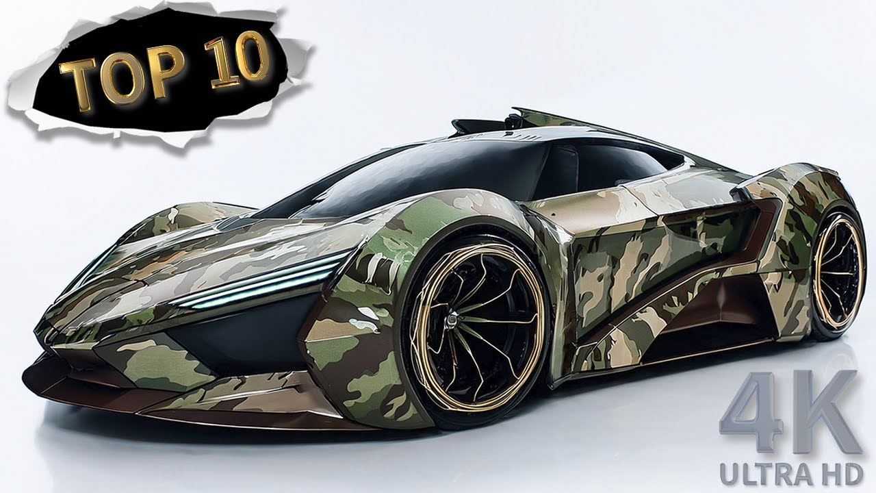 TOP 10 Sports Car Prototypes with Camouflage Paint - YouTube