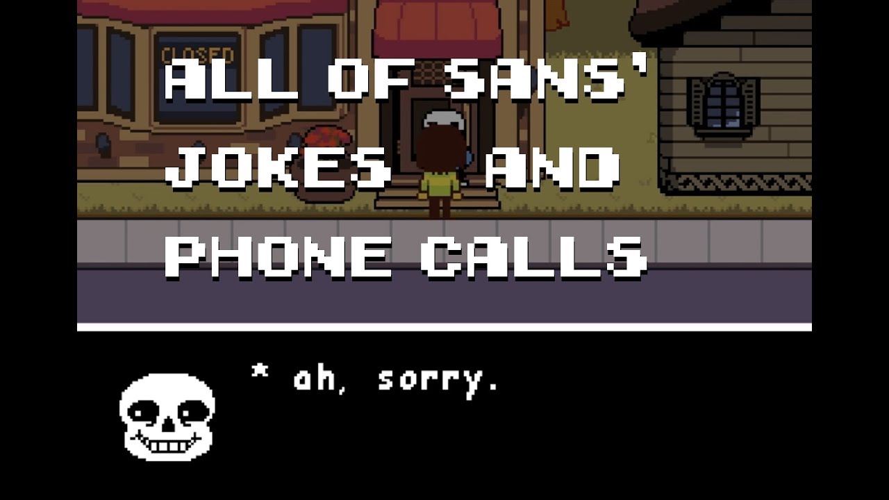 All Sans Phone Calls and Jokes (Idiot Babies Hotline) - YouTube