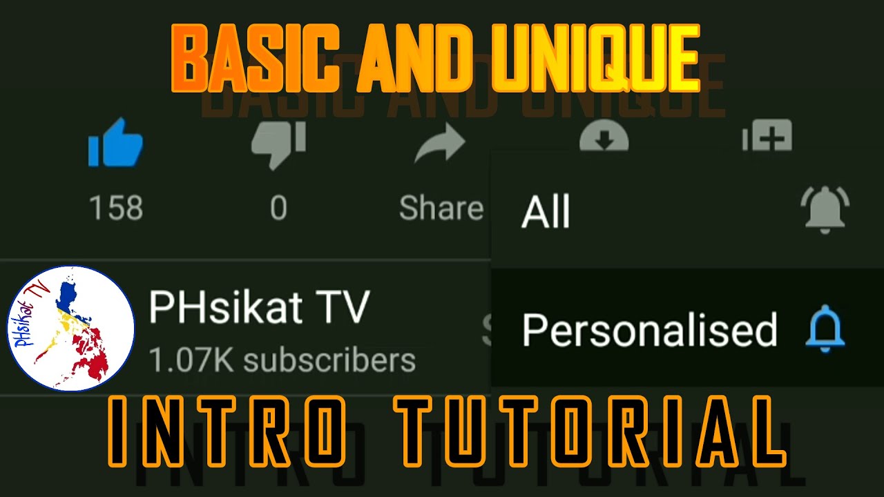 Basic Youtube Intro Tutorial Android Phone Like And Subscribe