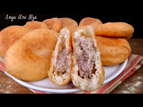 Ev Yapımı Belyashi 🥟Sulu, lezzetli - kıymalı dolgulu donutlar. Etli Piroshki tarifi Yumuşacık hamur