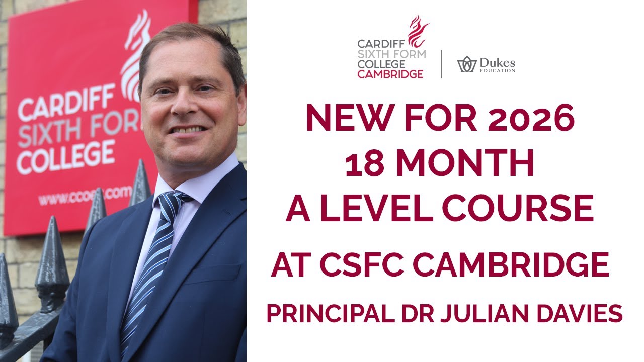 CSFC Cambridge January start A levels - YouTube