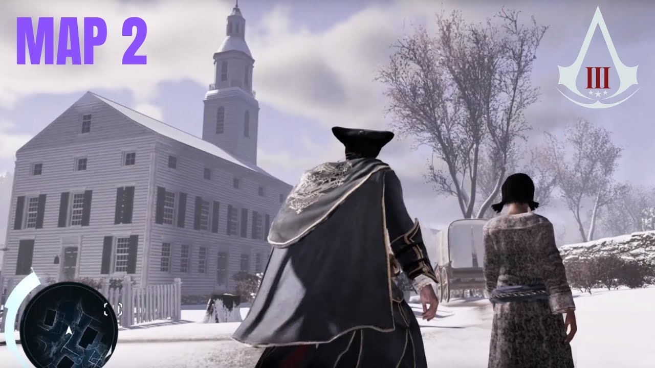 HOW BIG IS THE MAP in Assassin's Creed III Remastered? Walk Across Map ...