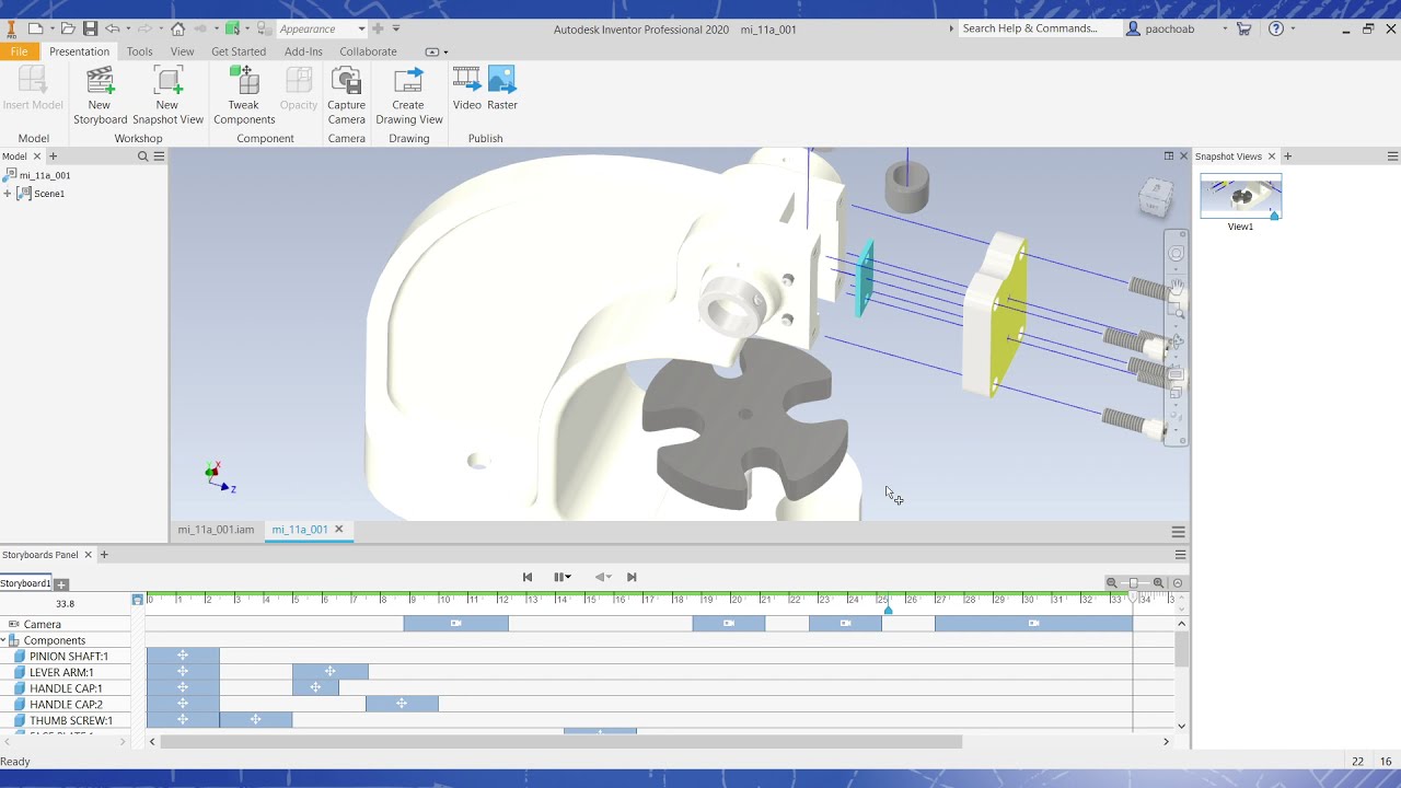 Taller 1 | Creando una vista explosionada (con animación) en Autodesk ...