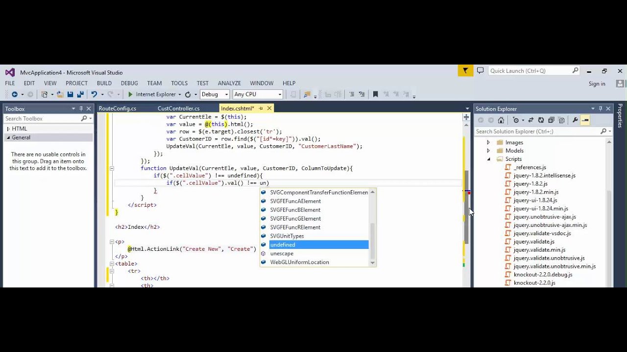 MVC Edit Cell In Table After Double Click YouTube MVC Edit Cell In Table After Double Click YouTube