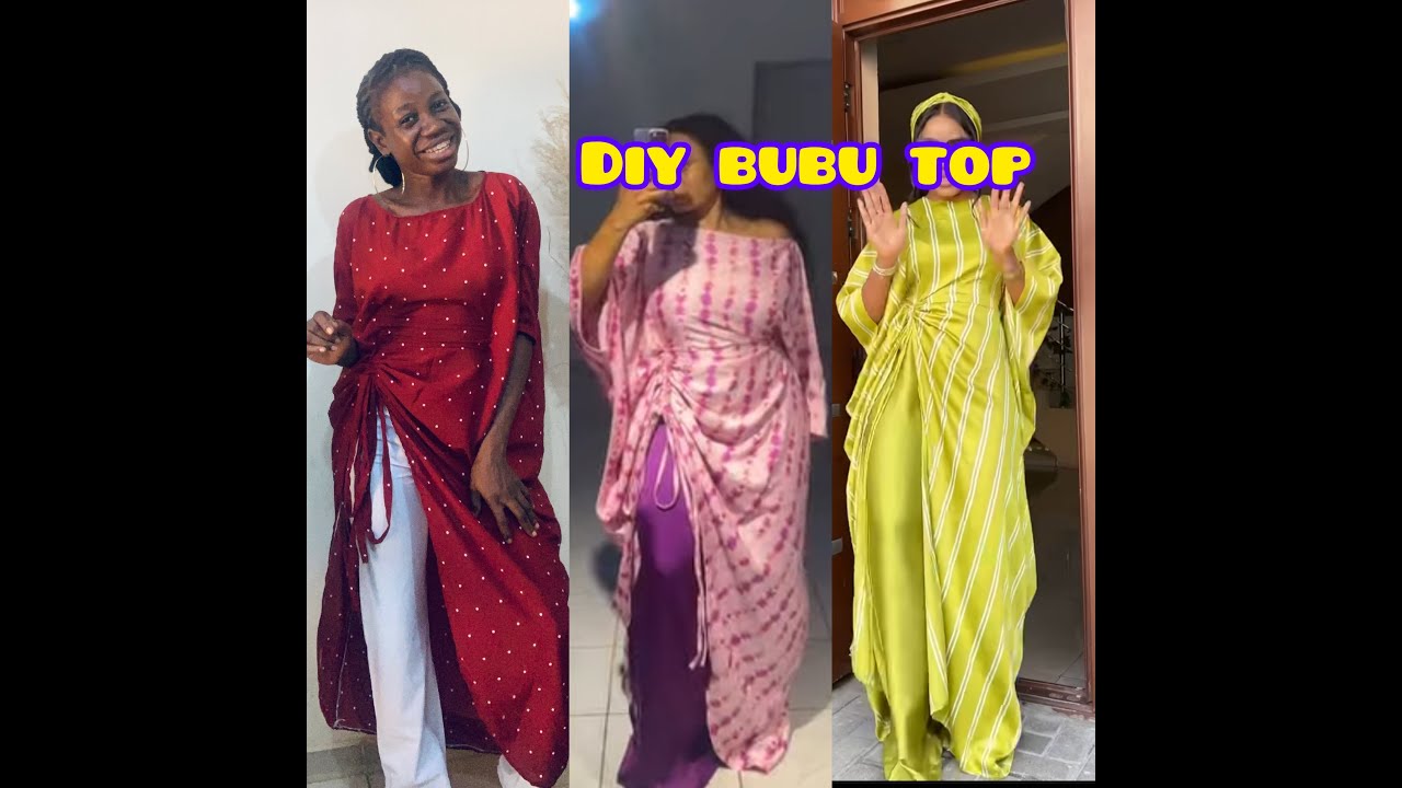 How to cut and sew this trendy instagram drawstring bubu top for ...