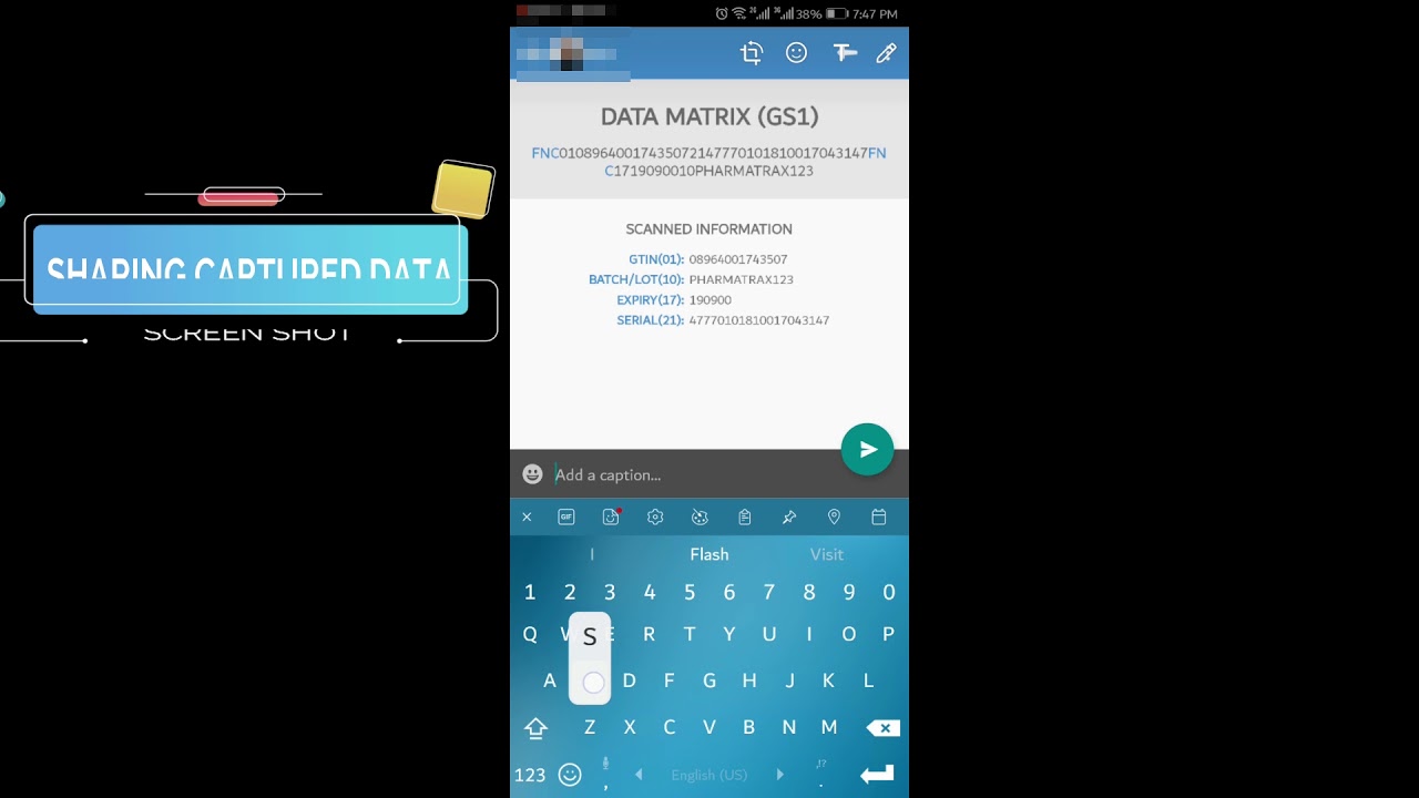 Drug Traceability: Mobile App to Scan GS1 2D Data Matrix - YouTube