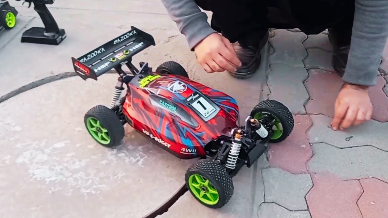 HSP Bazooka 1/8 Brushless 4WD Off Road RC Buggy 4s Hobby Wing Setup - YouTube