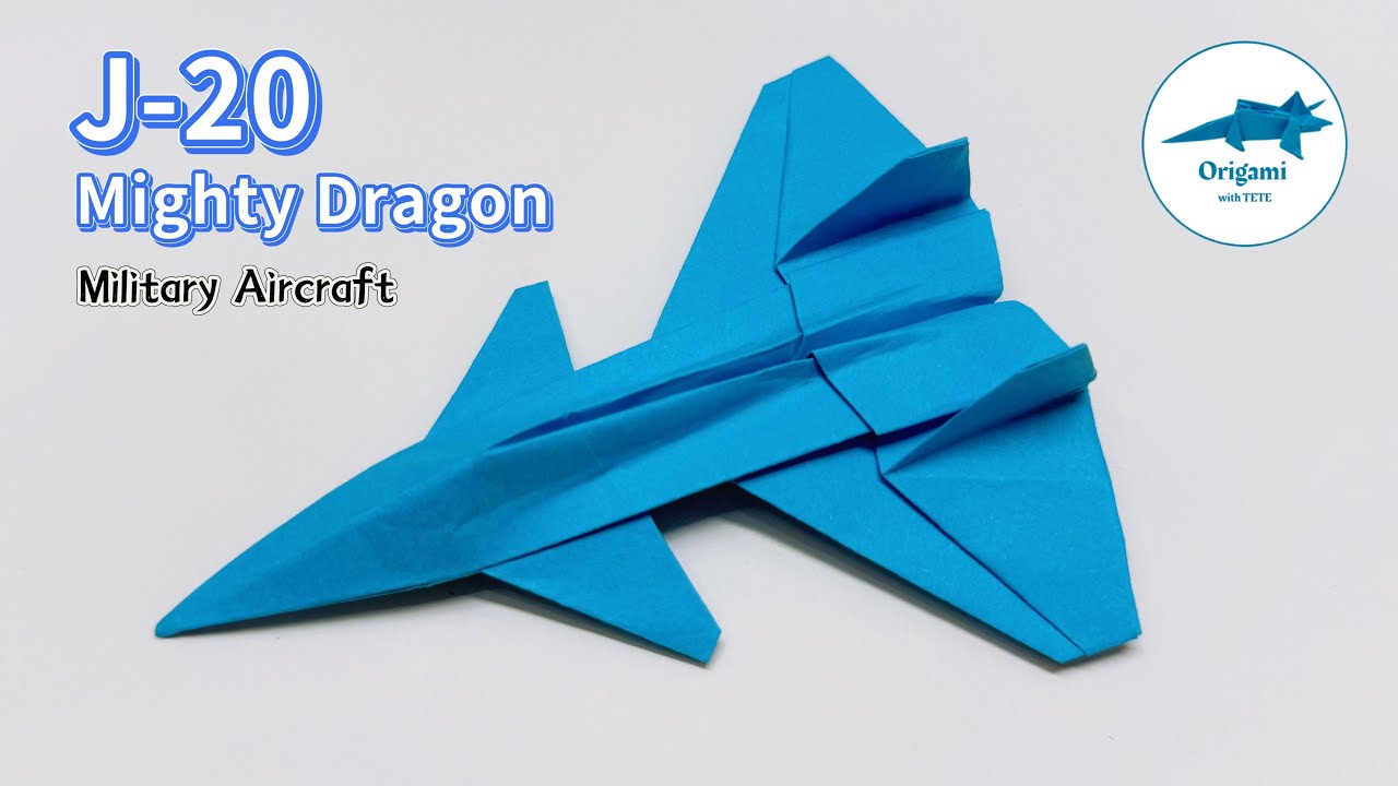 🔥Origami J-20 Stealth Fighter Jet – Fold China’s Most Advanced Warplane ...