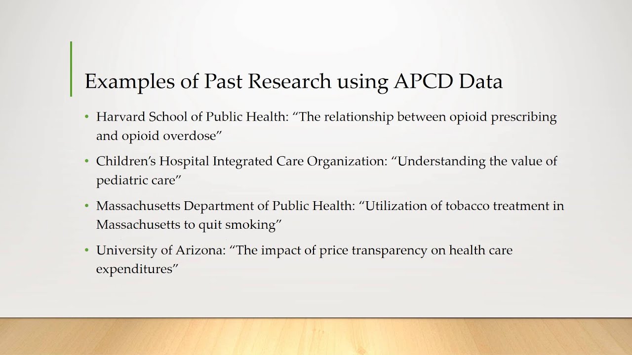 001 An Introduction to the APCD - YouTube