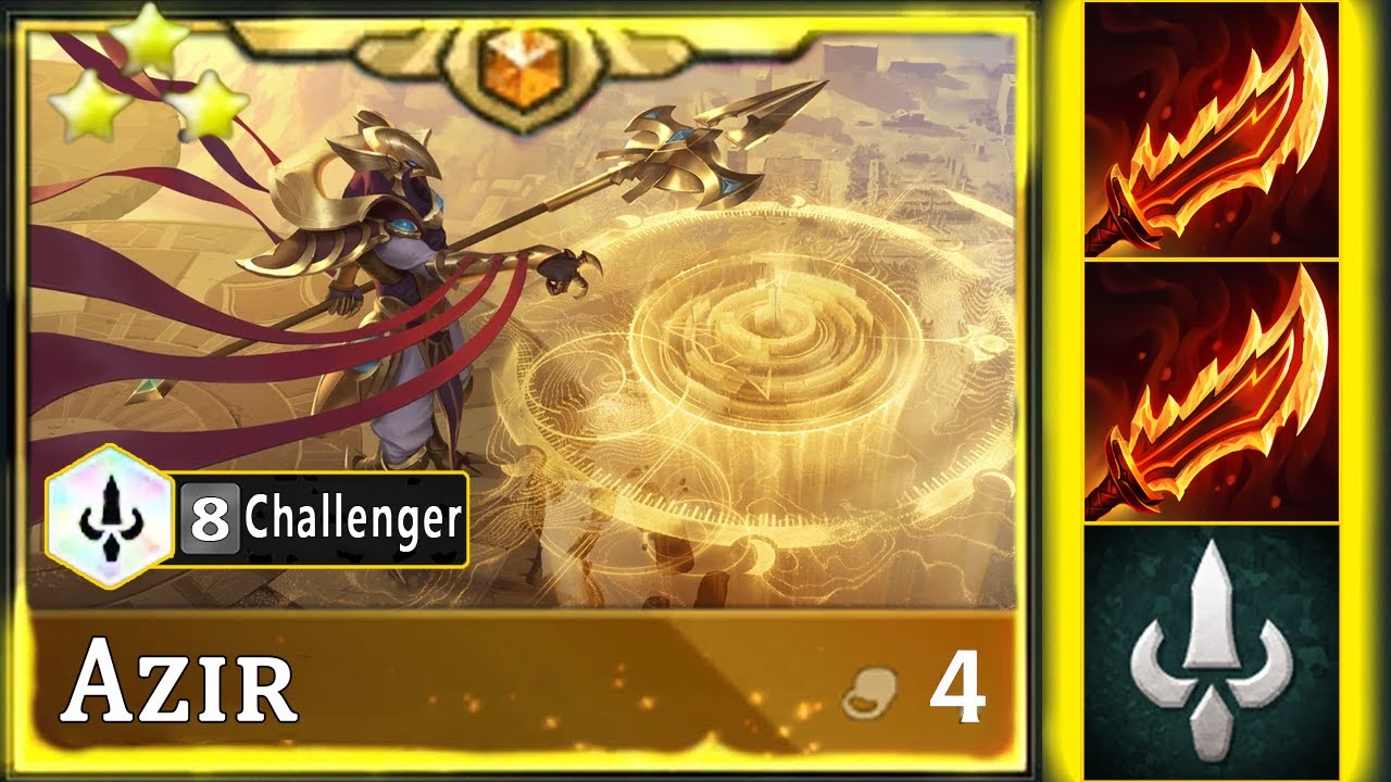 Double Guinsoo 8 Challenger Azir ⭐⭐⭐ 3 Star Tft Set 9 5 Youtube