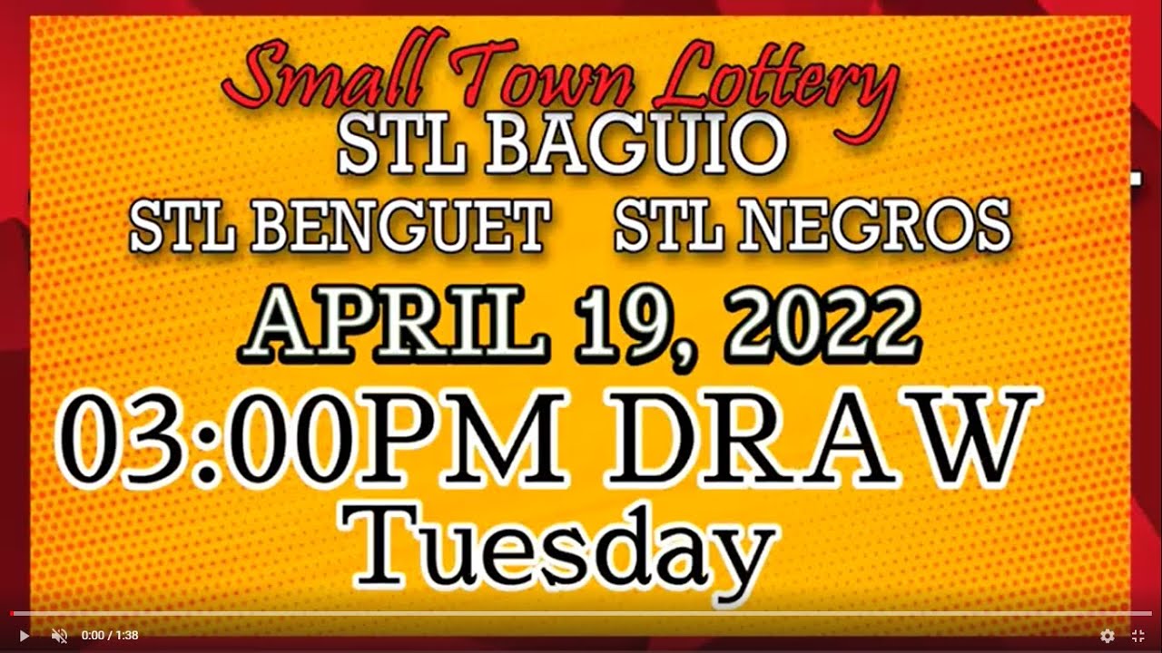 STL Baguio, STL Benguet & STL Negros 3PM, LIVE DRAW April 19, 2022 ...