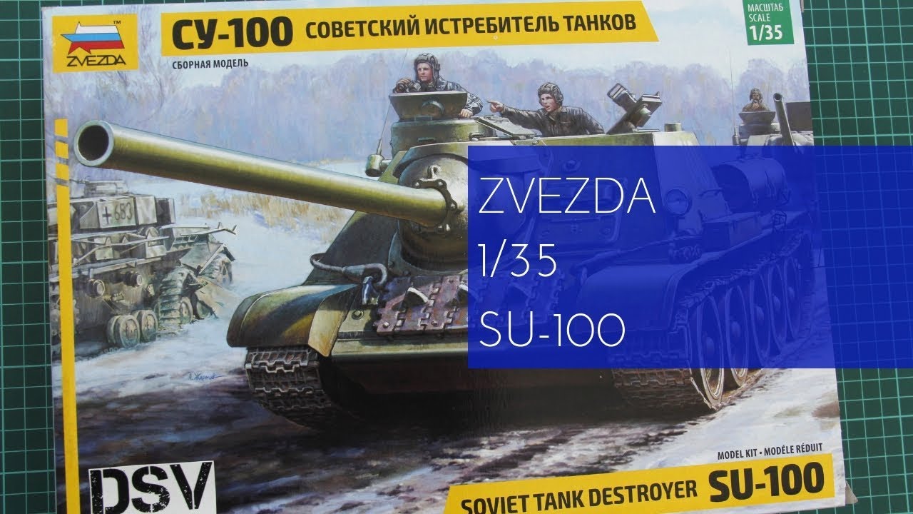 Zvezda 1/35 Su-100 (3688) Review - YouTube