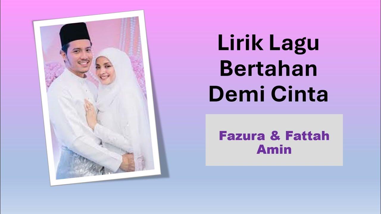 Lirik Bertahan Demi Cinta -Fazura & Fattah Amin - YouTube