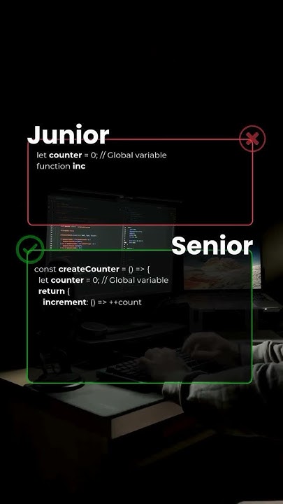 Junior Vs Senior Fronted developer #webdevelopment #webdesign #javascript #html #css # ...