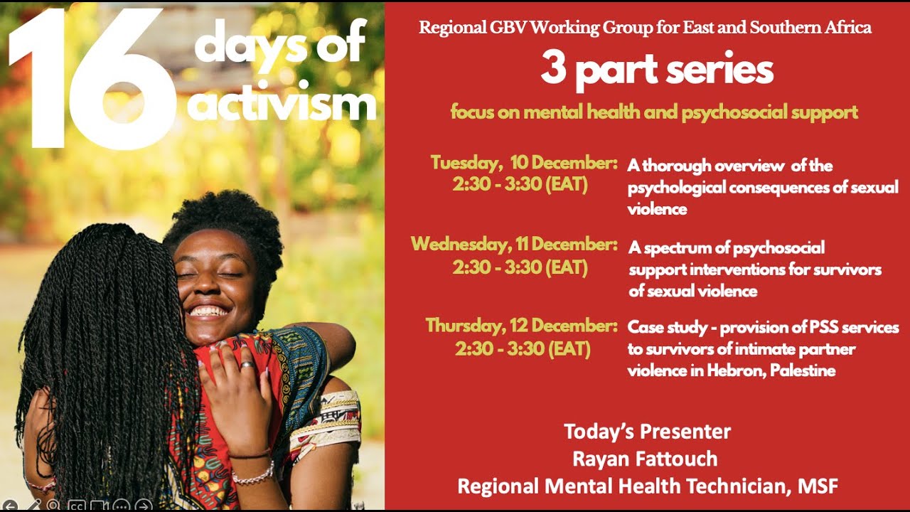 3Part Seriers MHPSS: Case study - provision of PSS services to survivors of IPV in Hebron ...