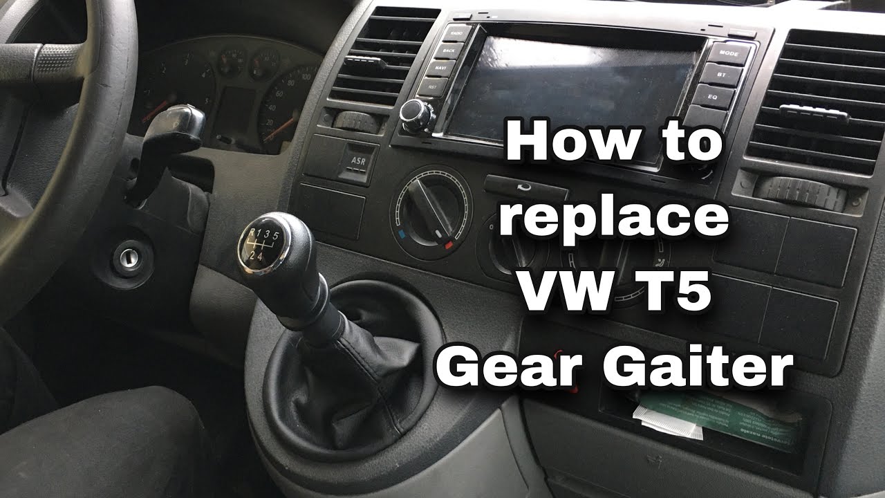 VW T5 Gear Knob an Gaiter Replacement - YouTube