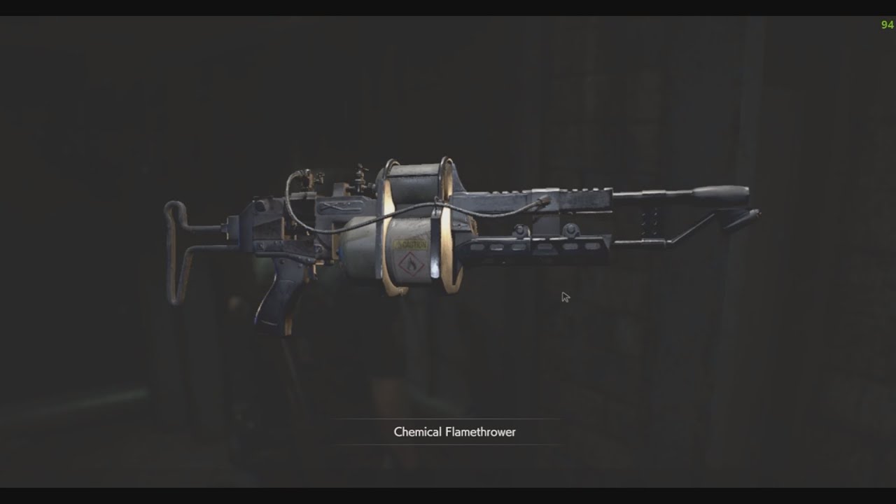 How to Unlock the Chemical Flamethrower : Resident Evil 2 Remake - YouTube