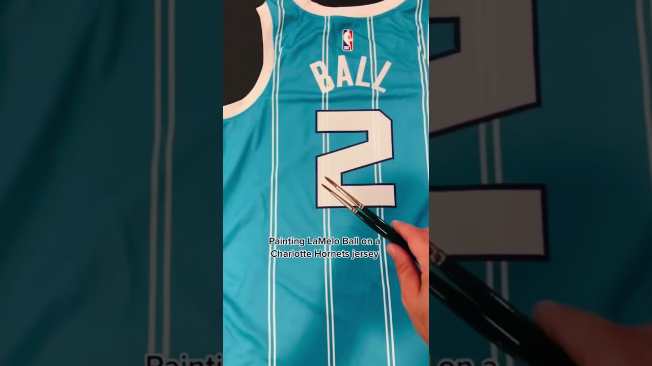Dope custom LaMelo Ball jersey by @markkannellfineart - YouTube