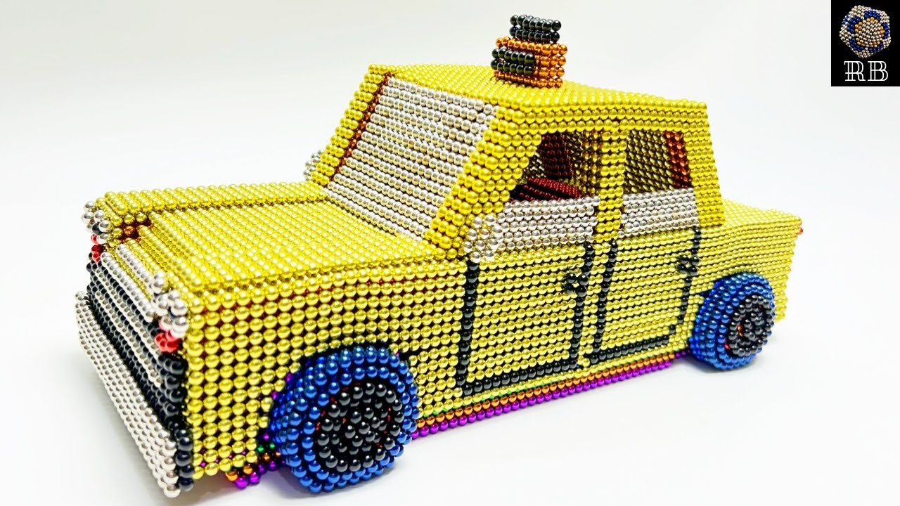 NYC Yellow Taxi Cab with Rainbow Magnets - YouTube